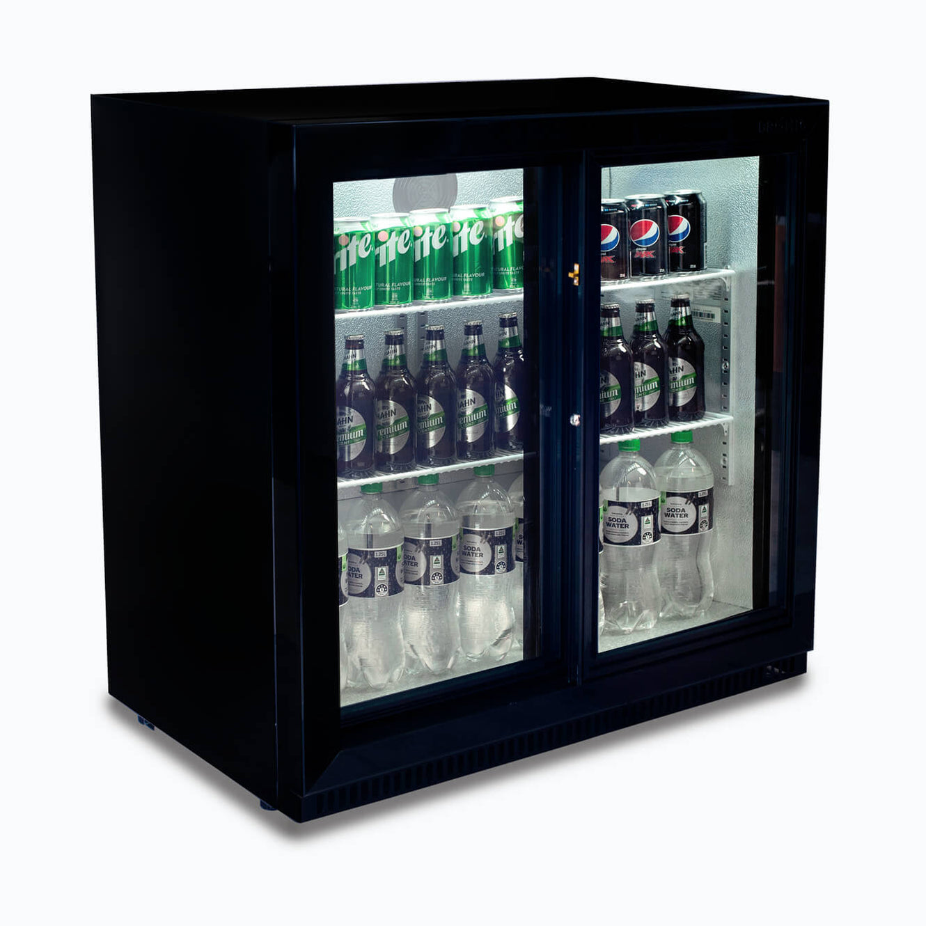 Bromic Back Bar Fridge - 190L - 2 Doors - Sliding - BB0200GDS-NR-1 ...