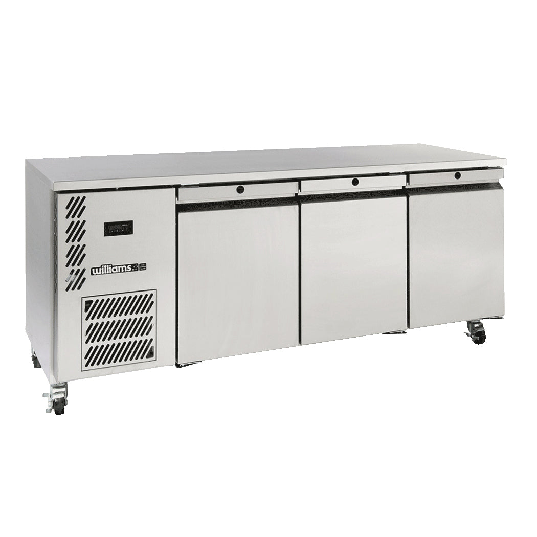 Williams Opal - Three Solid Door Stainless Steel Under Counter Freezer ...