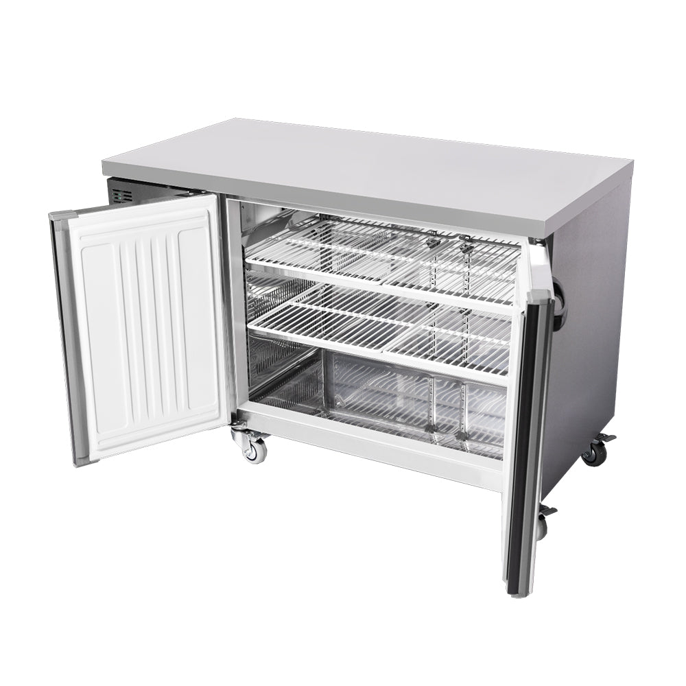 Hoshizaki Pillarless 2 Door Under Bench Fridge 600mm deep 231L - RT-12 ...