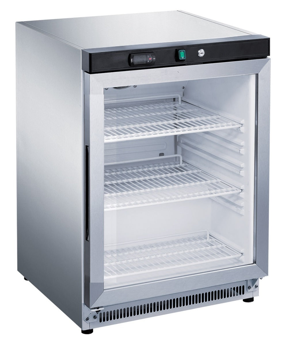 FED-X Stainless Steel Upright Static Display Fridge - XR200SG ...