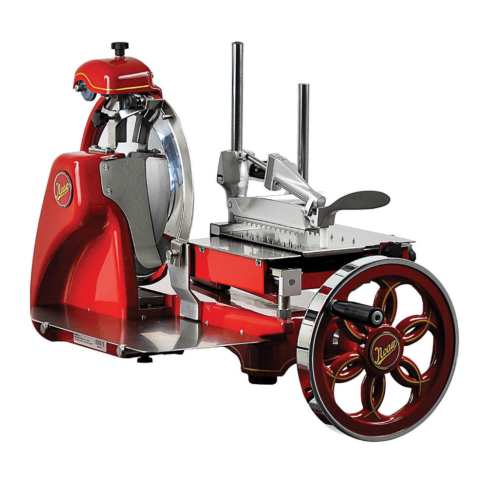 NOAW Retro Red Flywheel Slicer - NS300M — Commercial Equipment Online