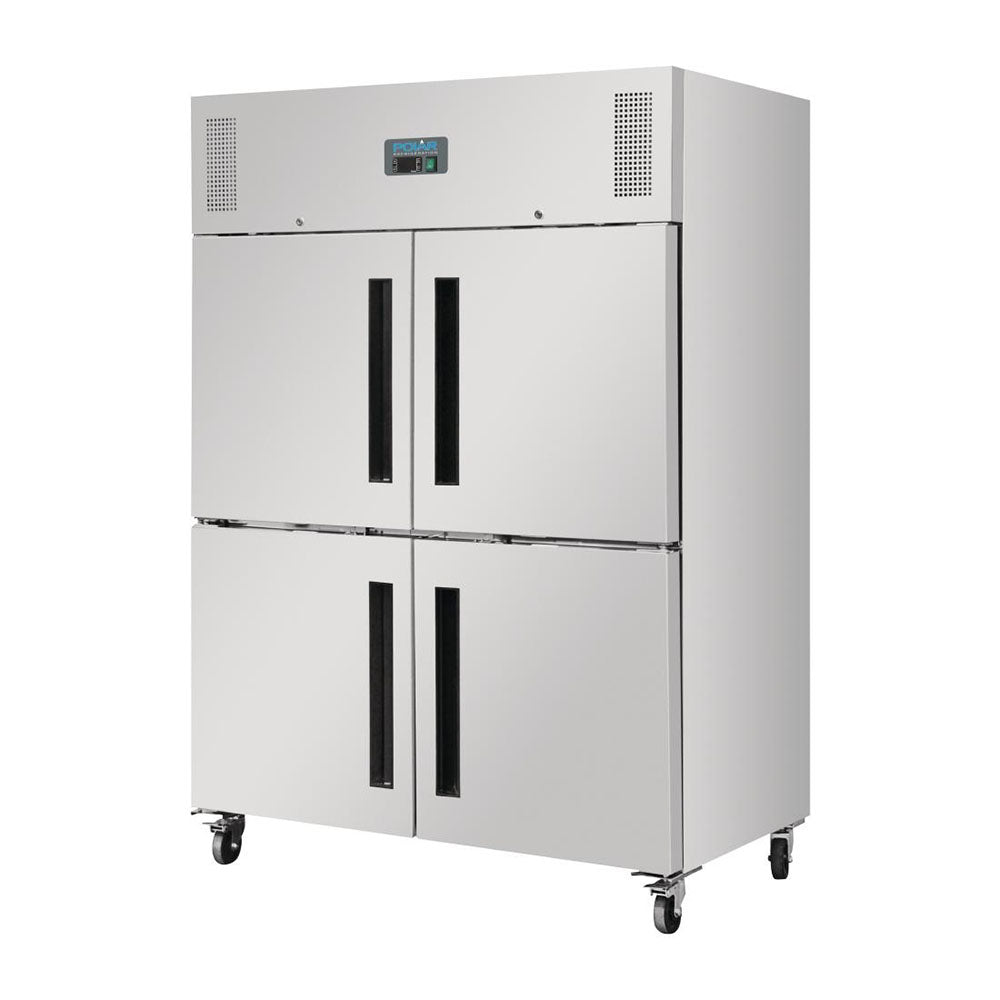 Polar G-Series 2 Stable Door Upright Fridge 1200L Stainless Steel - DL ...